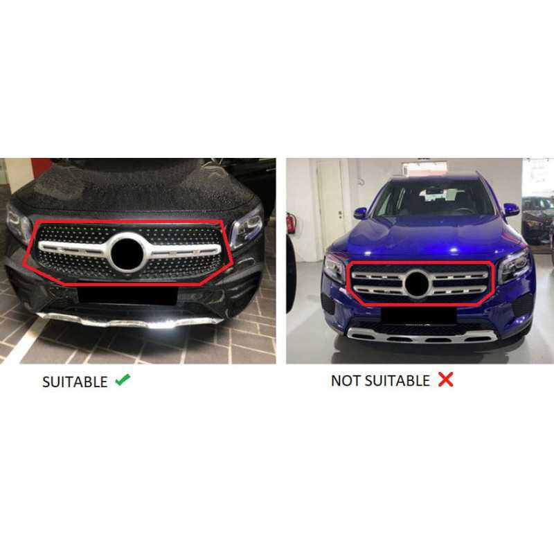 Grill for Mercedes-Benz GLB X247 (2020-2023) chrome for AMG line